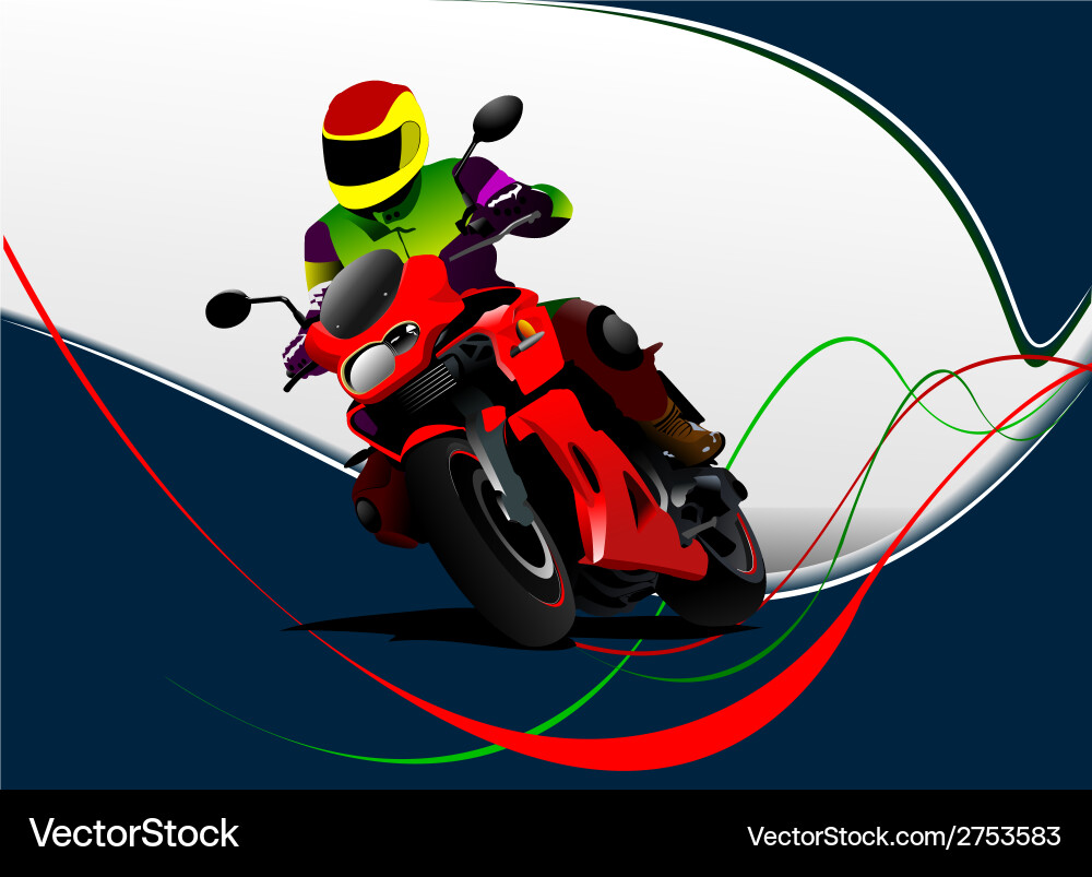 Al 0732 moto 02 Royalty Free Vector Image - VectorStock