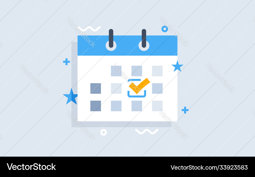 Calendar Reminder - Event Deadline Royalty Free Vector Image