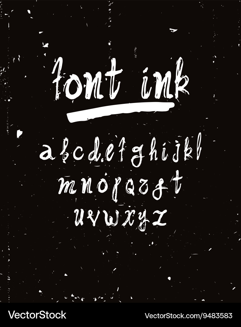 Font Royalty Free Vector Image - VectorStock