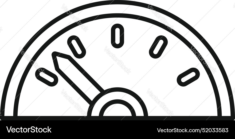 Speedometer showing increasing speed with arrow Vector Image