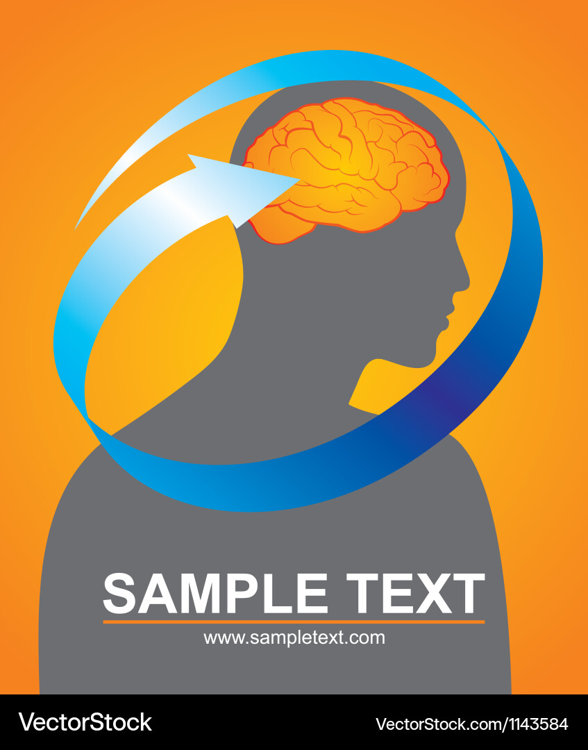 Medicine head care Royalty Free Vector Image - VectorStock