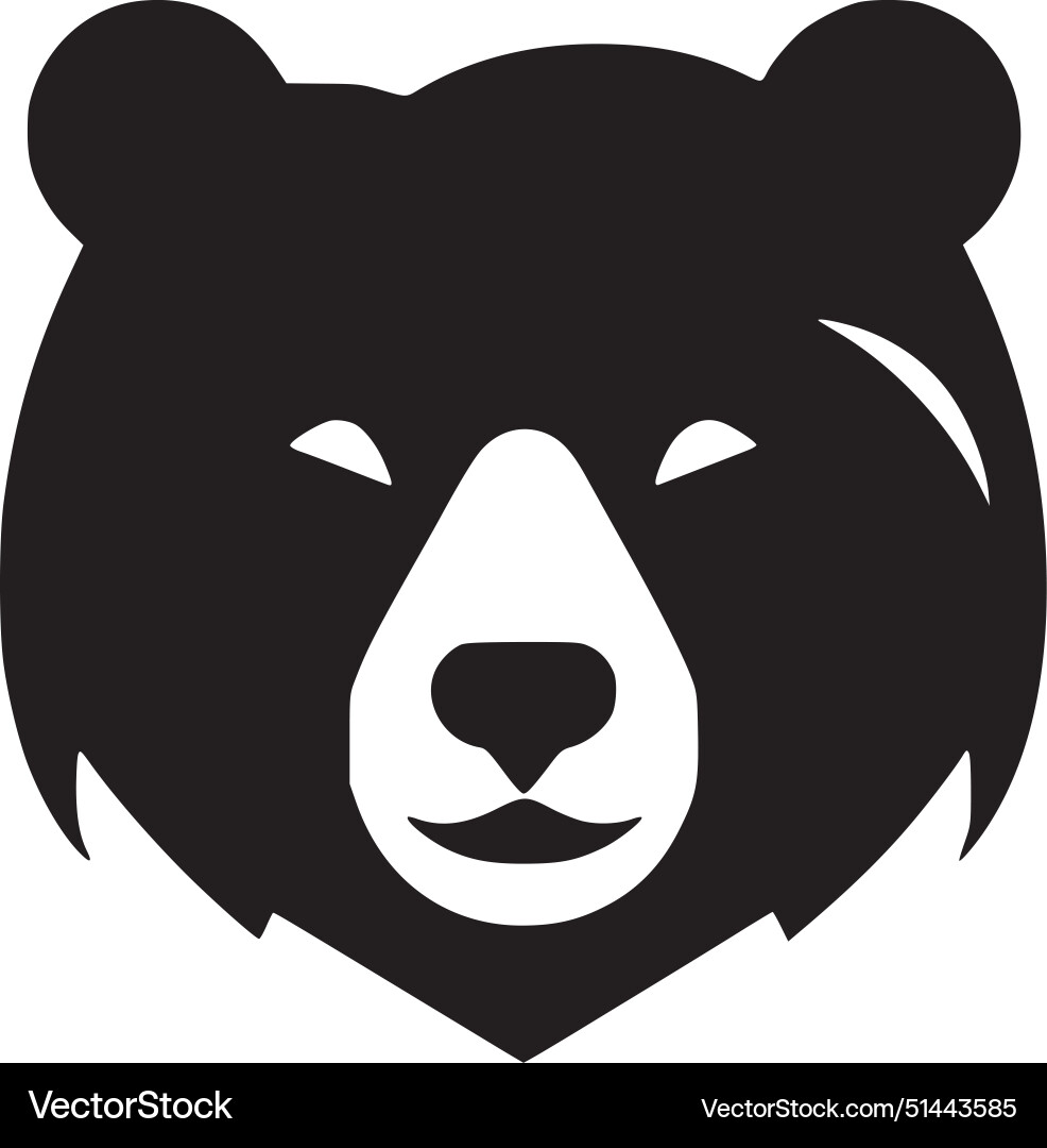 Bear - minimalist and simple silhouette Royalty Free Vector