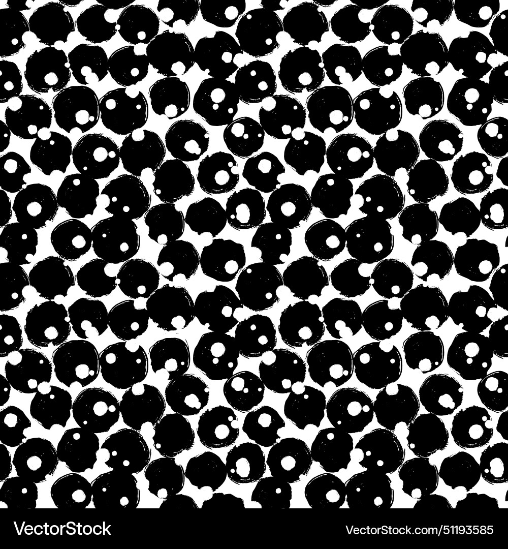 Dot pattern seamless background from brush Vector Image