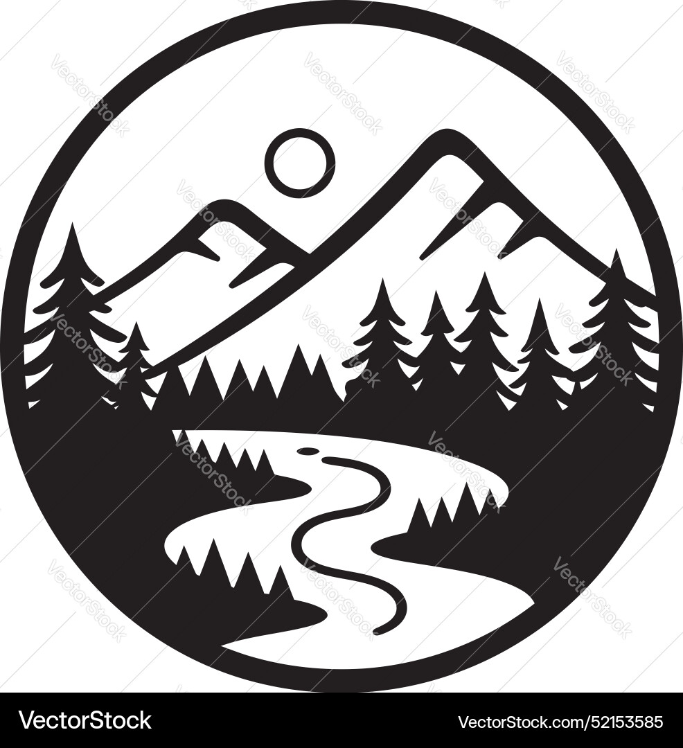 Elemental echoes clean nature design tranquil Vector Image