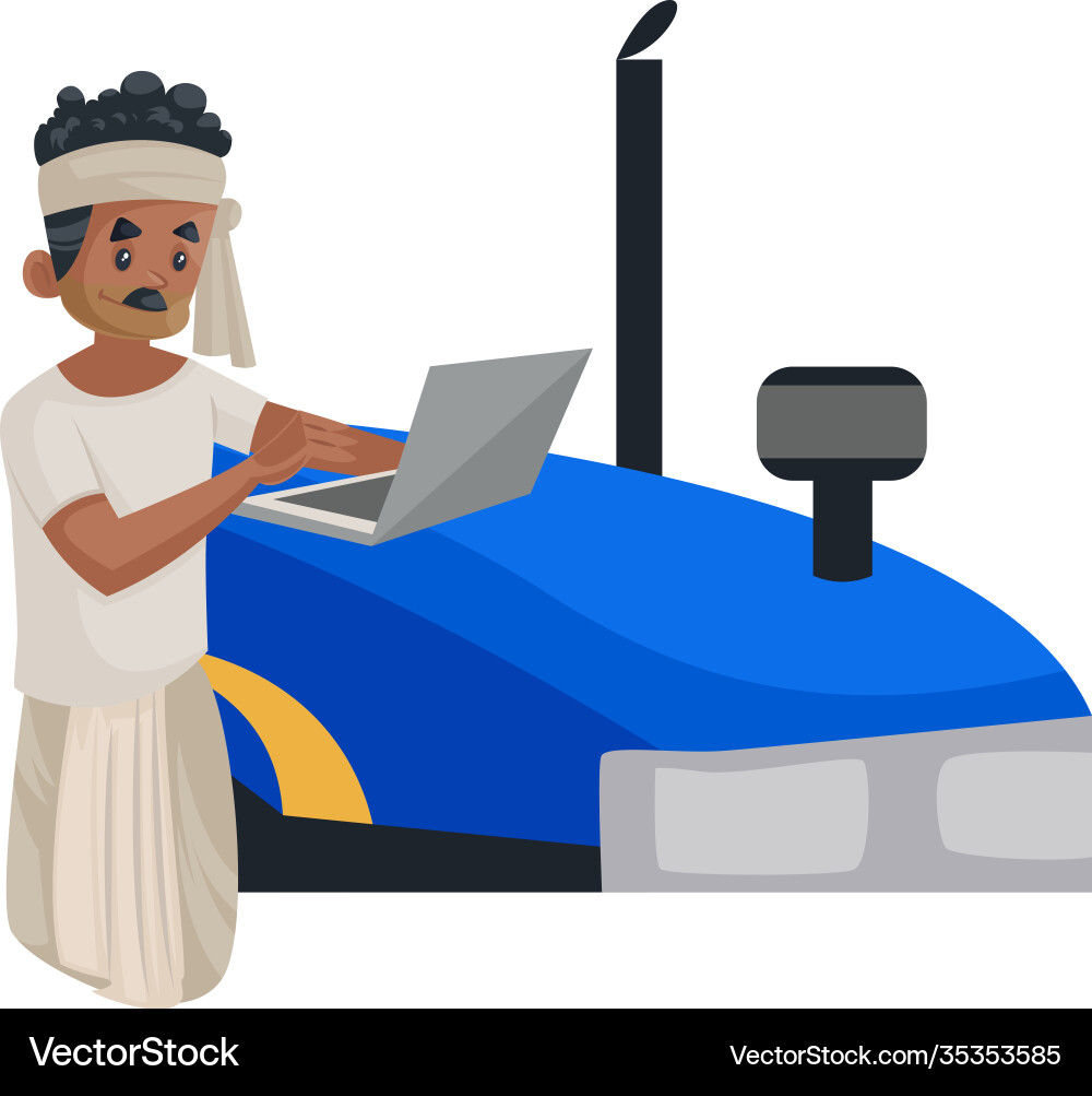 Indian bihari man Royalty Free Vector Image - VectorStock