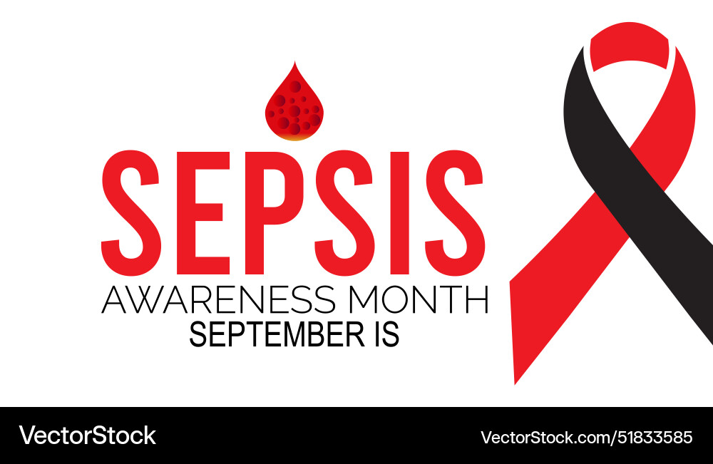 Sepsis awareness month Royalty Free Vector Image