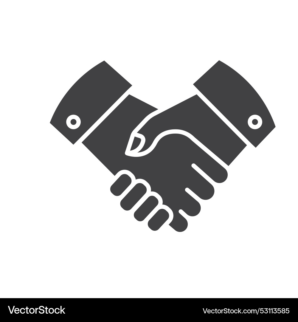 Shake hands icon concept design element template Vector Image