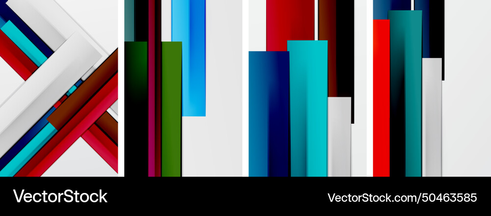 Stripes and lines poster abstract backgrounds Vector Image