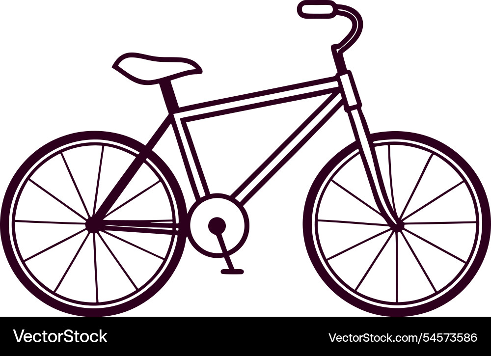 Bicycle icon over white background Royalty Free Vector Image