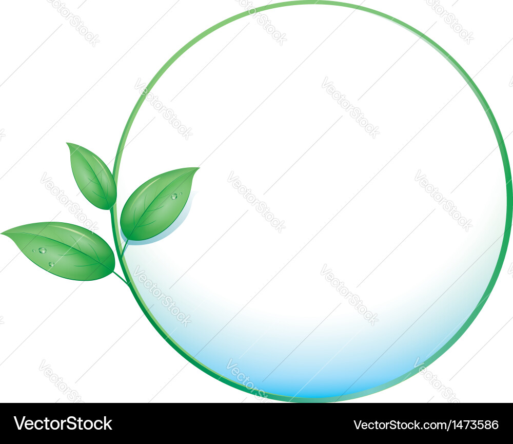 Green button leaf Royalty Free Vector Image - VectorStock
