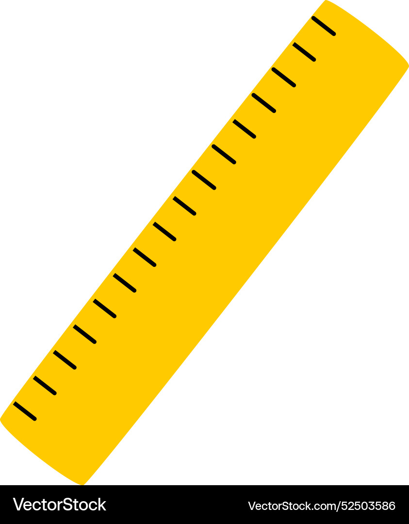 Ruler school supplies Royalty Free Vector Image