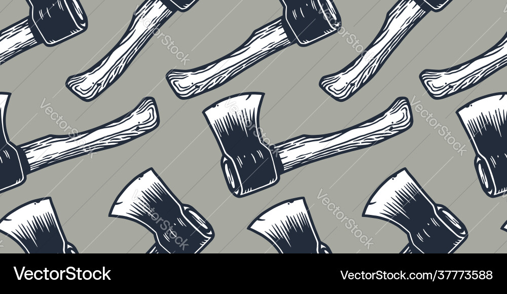 Axe or ax lumberjack axeman hatchet for chop Vector Image
