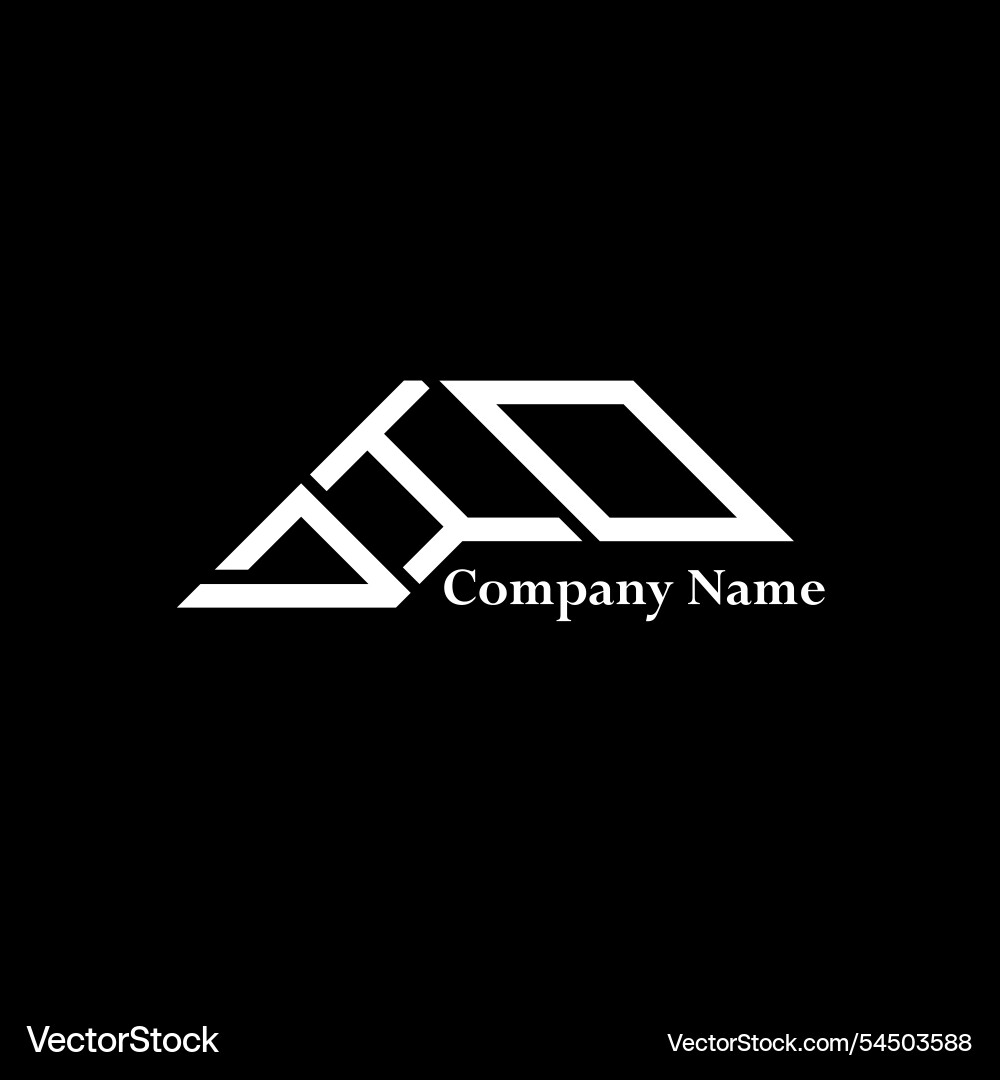 Dio logo design simple and modern Royalty Free Vector Image