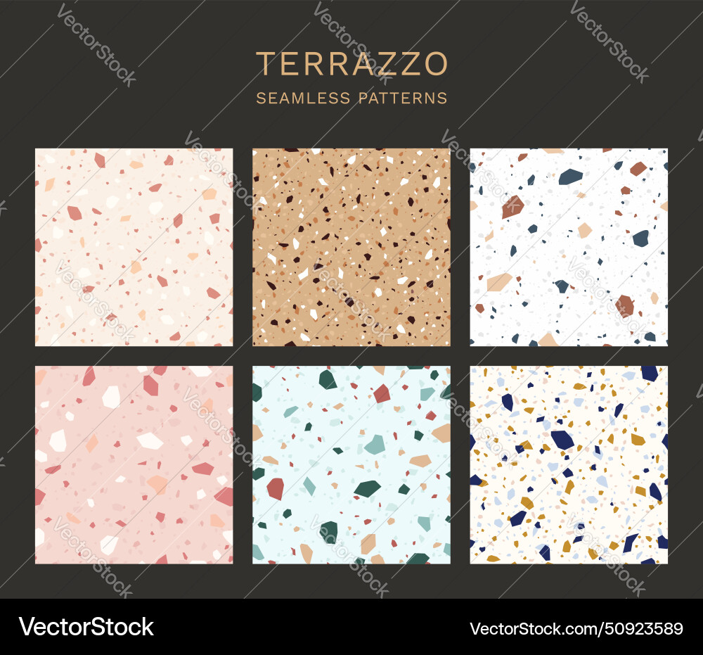 Terrazzo texture Royalty Free Vector Image - VectorStock