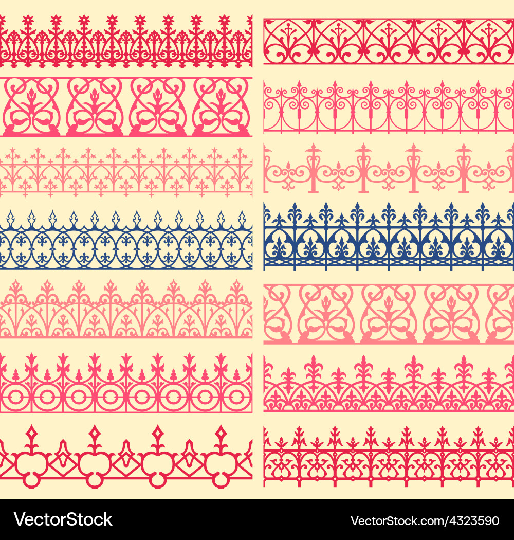 Border set Royalty Free Vector Image - VectorStock