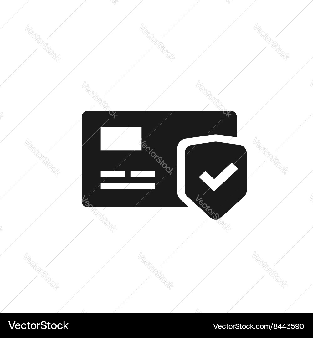 Credit card protection icon secure payment sign Vector Image