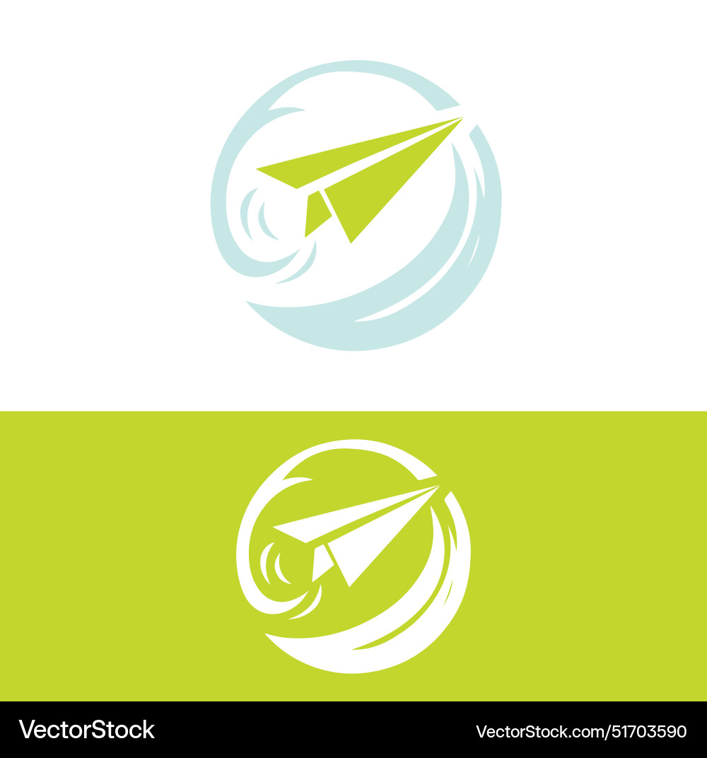 Plane logo Royalty Free Vector Image - VectorStock
