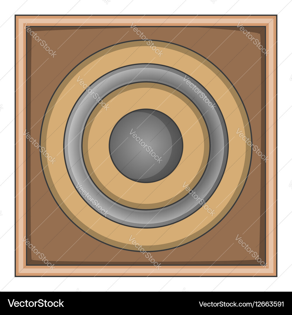 Audio speaker icon cartoon style Royalty Free Vector Image