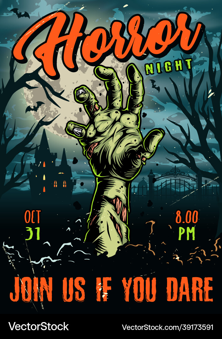 Zombie Poster Vector Images (over 8,000)