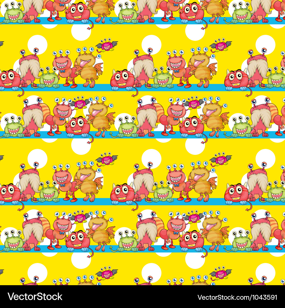 Various monsters Royalty Free Vector Image - VectorStock