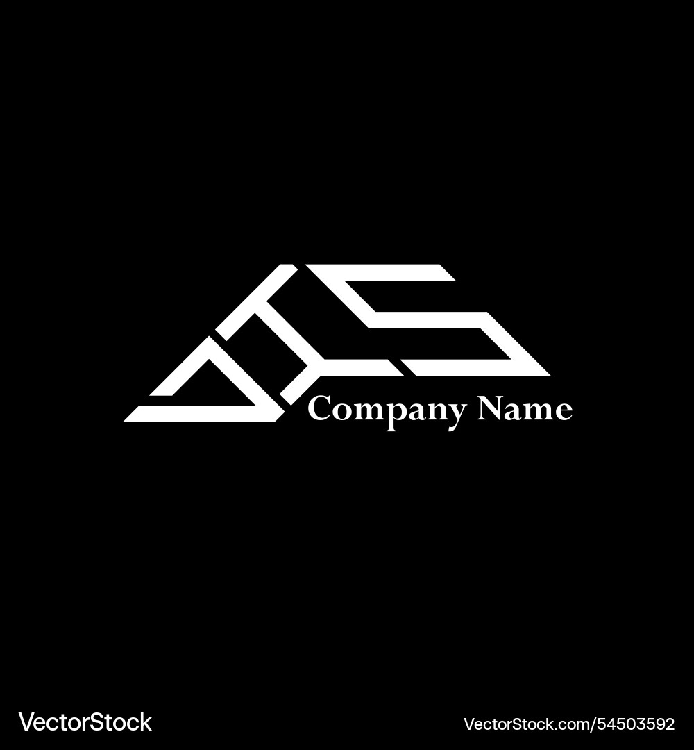 Dis logo design simple and modern Royalty Free Vector Image