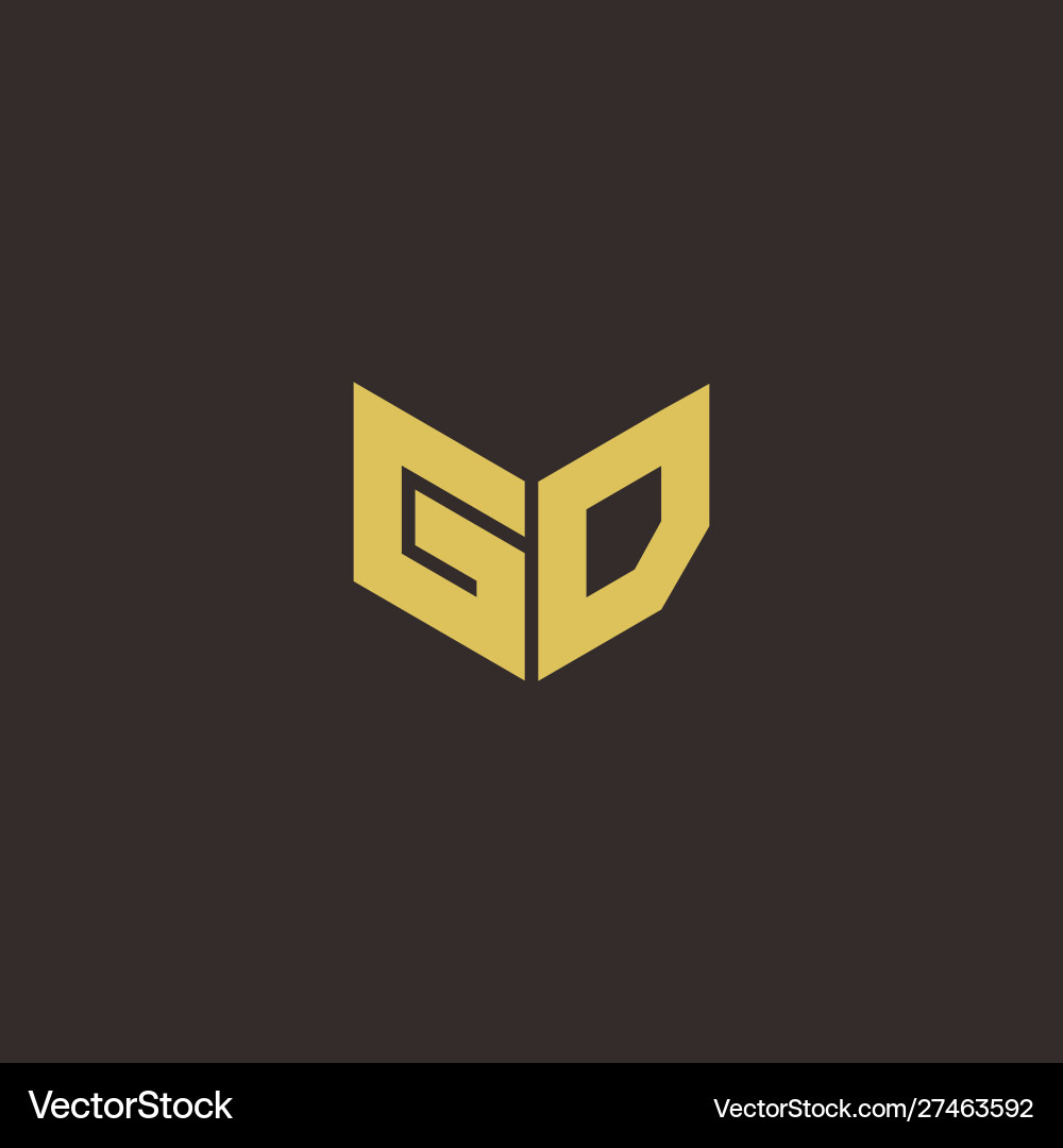Gd logo letter initial designs template – Royalty-Free Vector | VectorStock