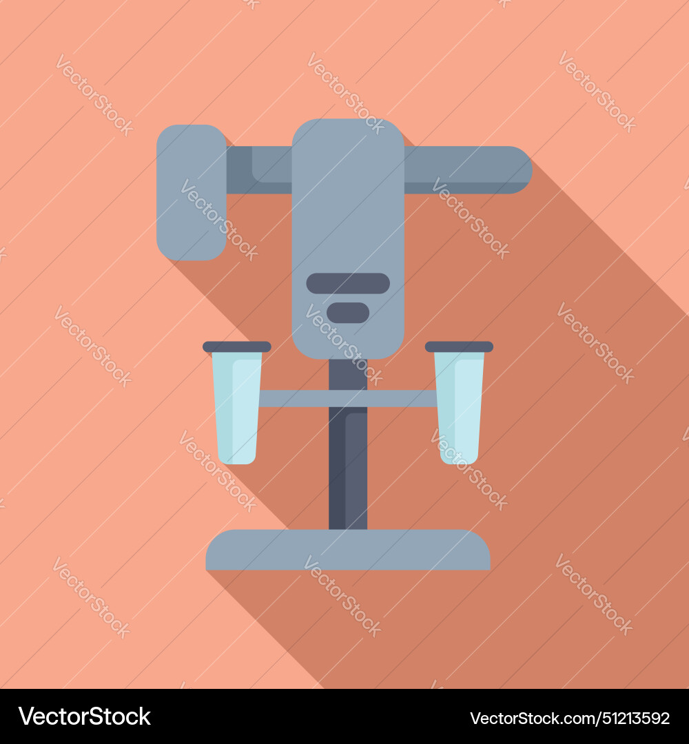 Liposuction procedure device icon flat Royalty Free Vector