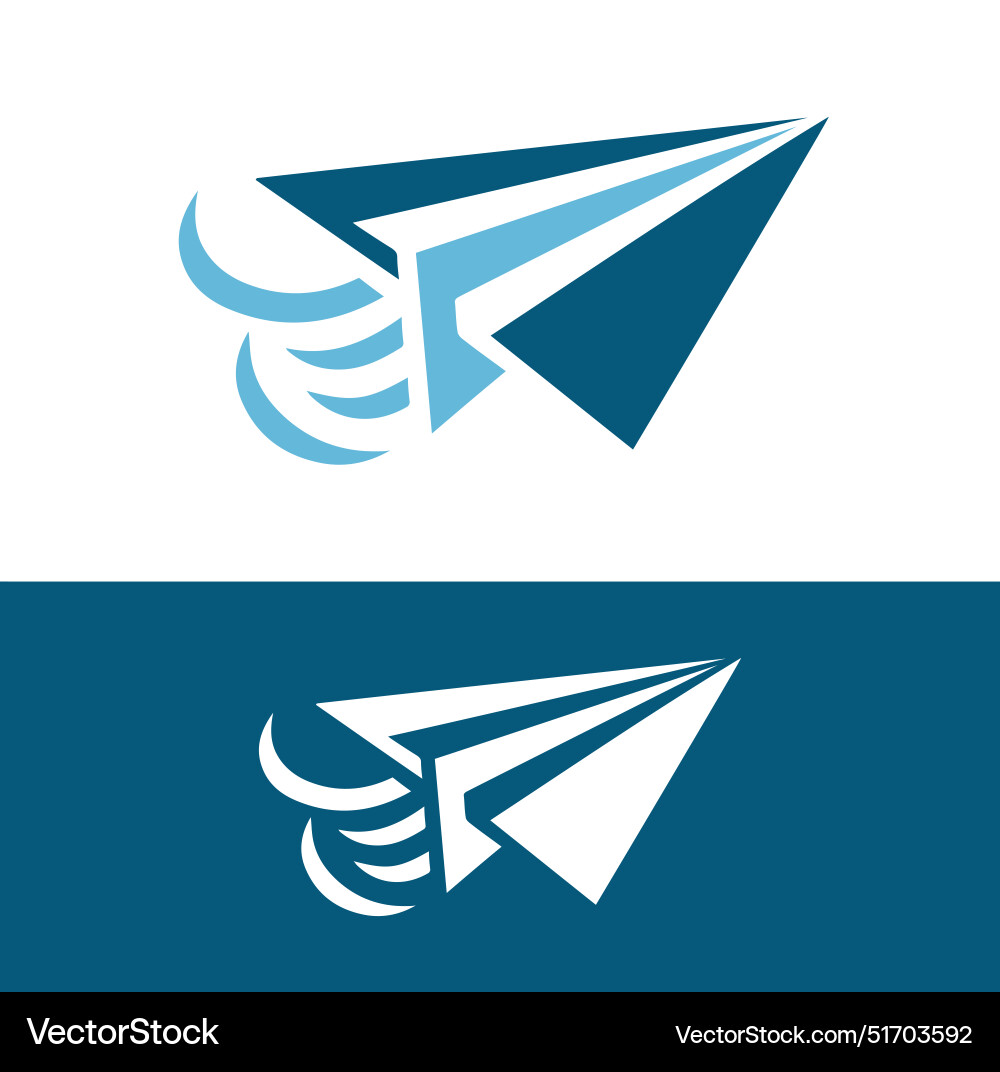 Plane logo Royalty Free Vector Image - VectorStock