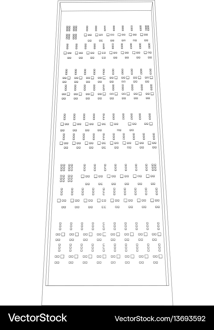 Server Rack Arrangement Royalty Free Vector Image
