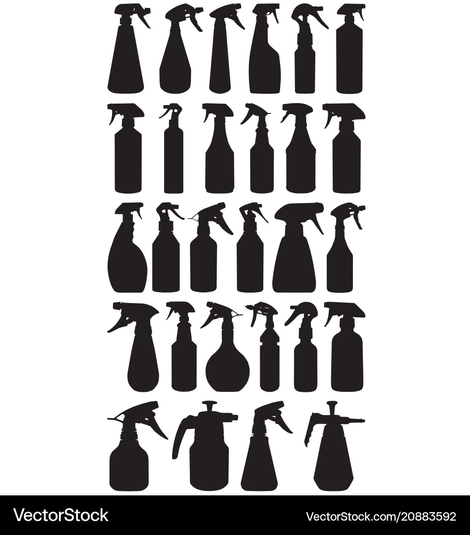 Spray bottles Royalty Free Vector Image - VectorStock