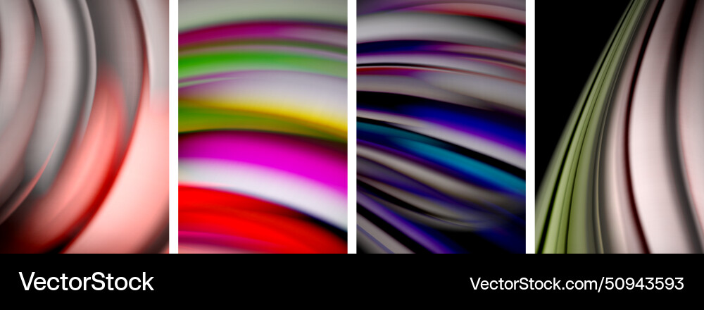 Blurred color line backgrounds Royalty Free Vector Image