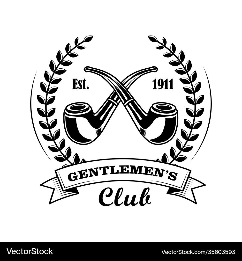 Gentleman club symbol Royalty Free Vector Image