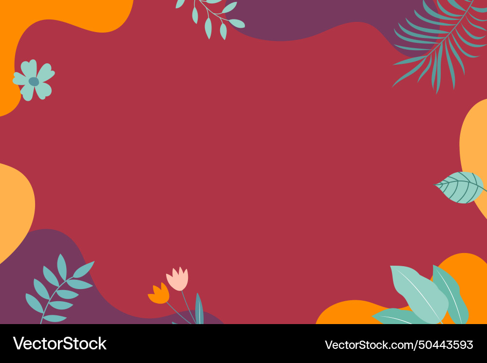 Hello spring banner background template Royalty Free Vector