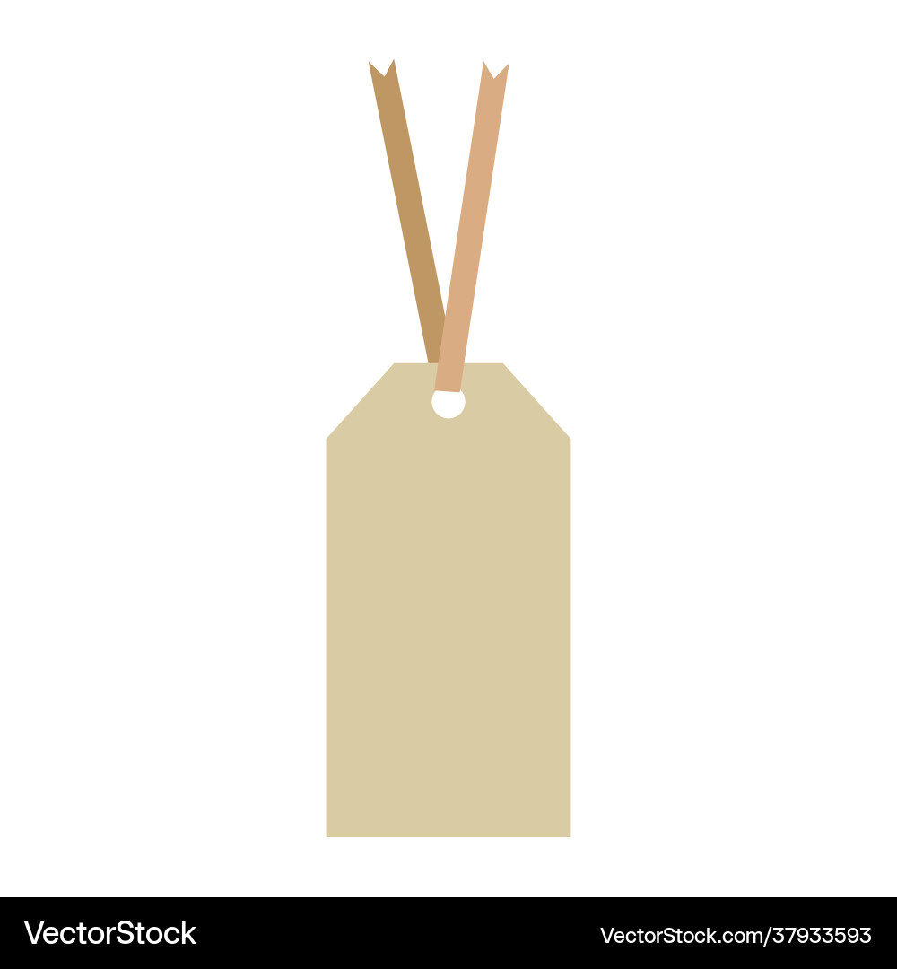 Label tag paper white blank isolated Royalty Free Vector