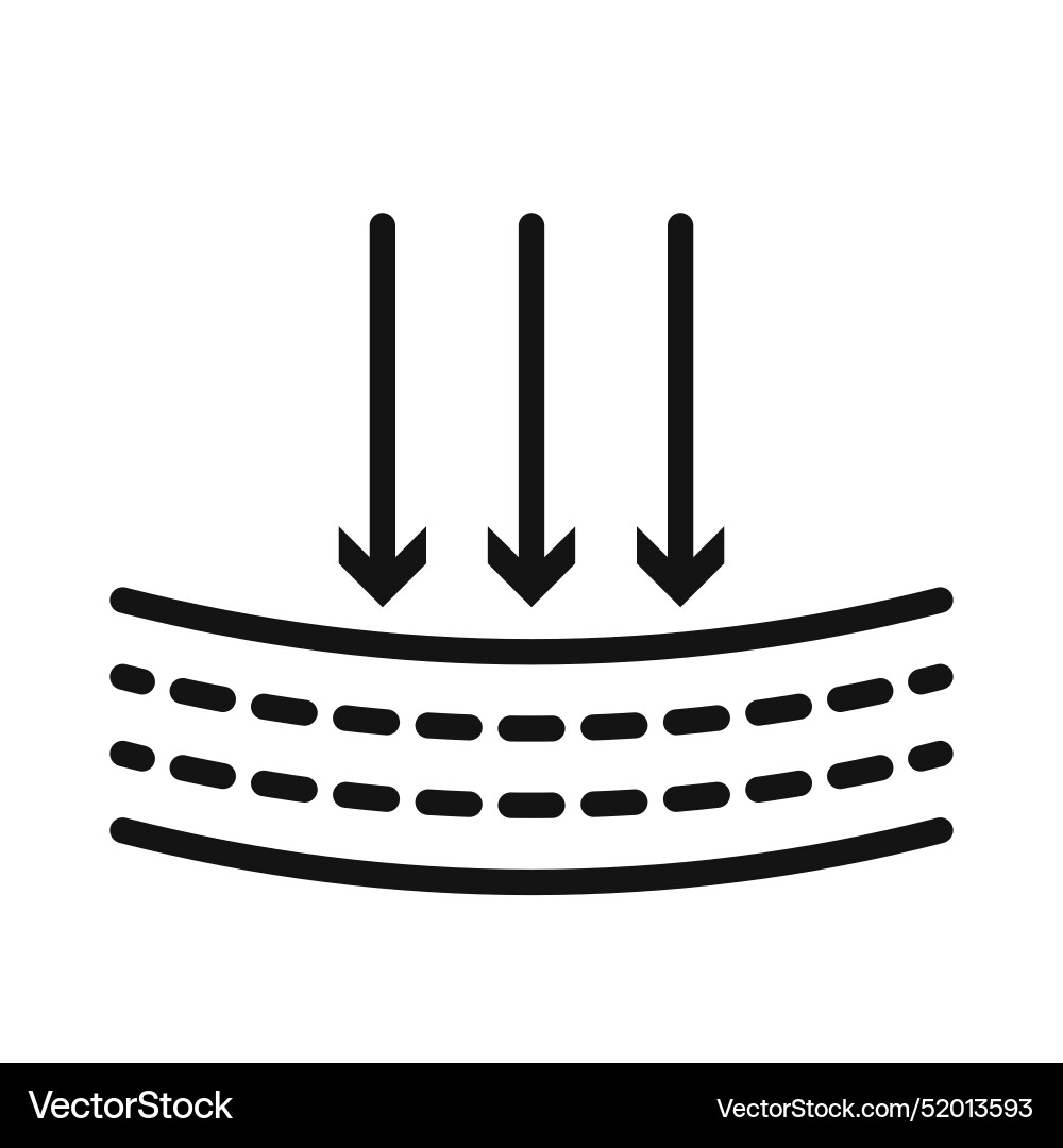 Resilience icon black line art Royalty Free Vector Image