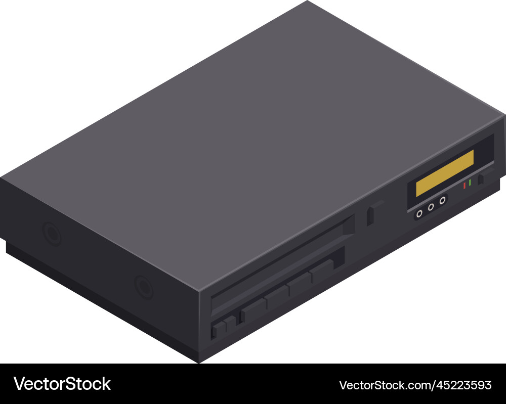 Retro video player composition Royalty Free Vector Image