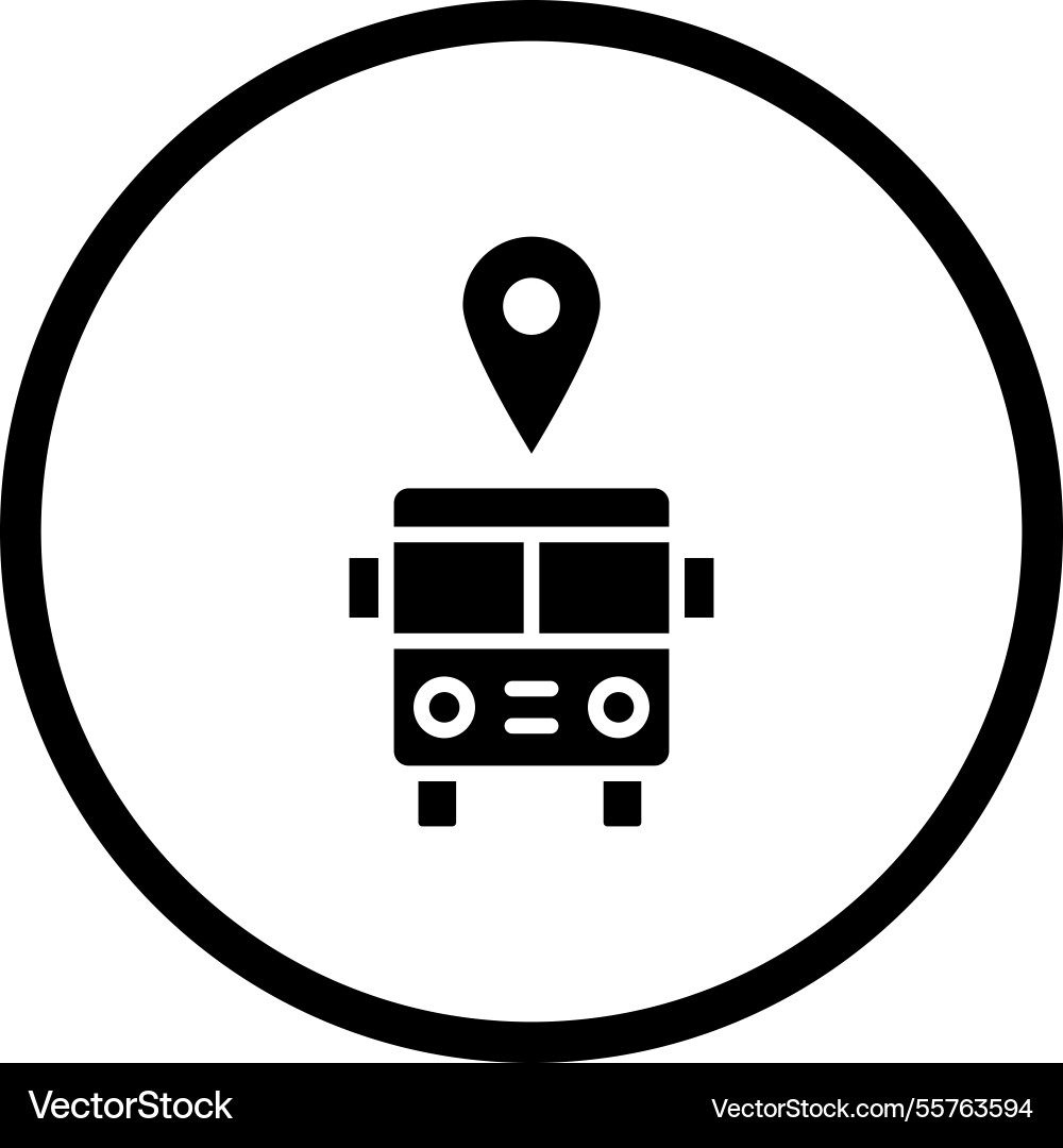 Bus station icon design Royalty Free Vector Image