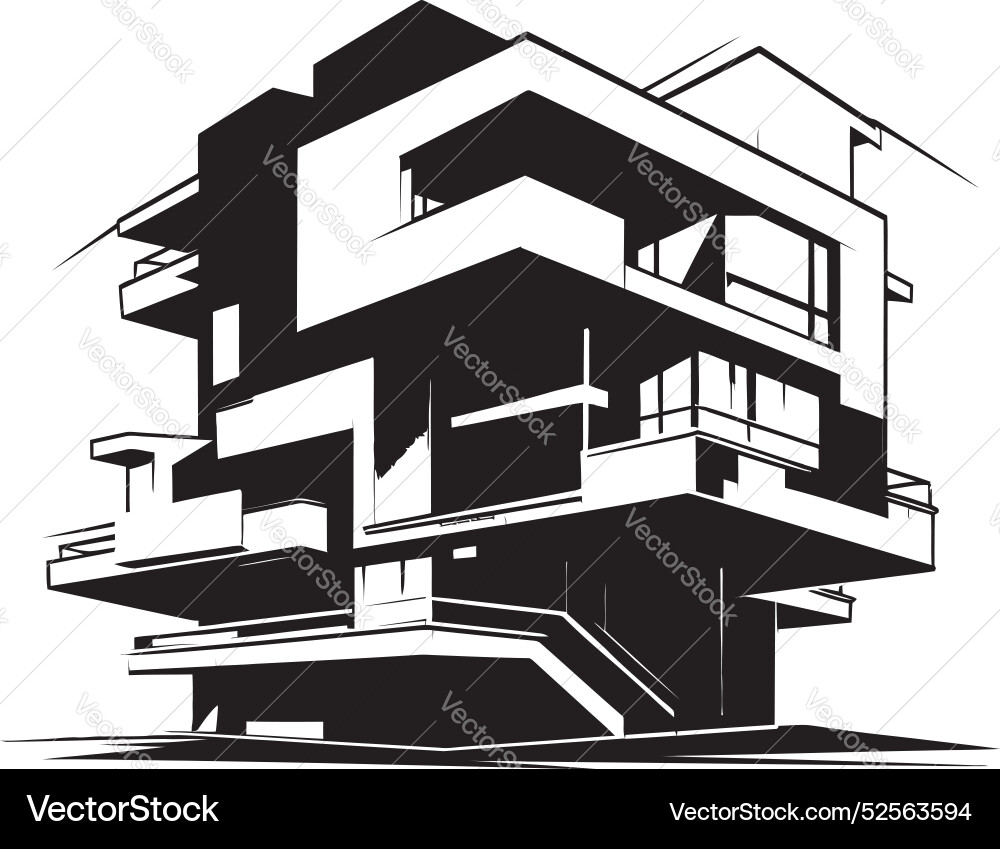 Gothic grid sophisticated symbols silent skylines Vector Image