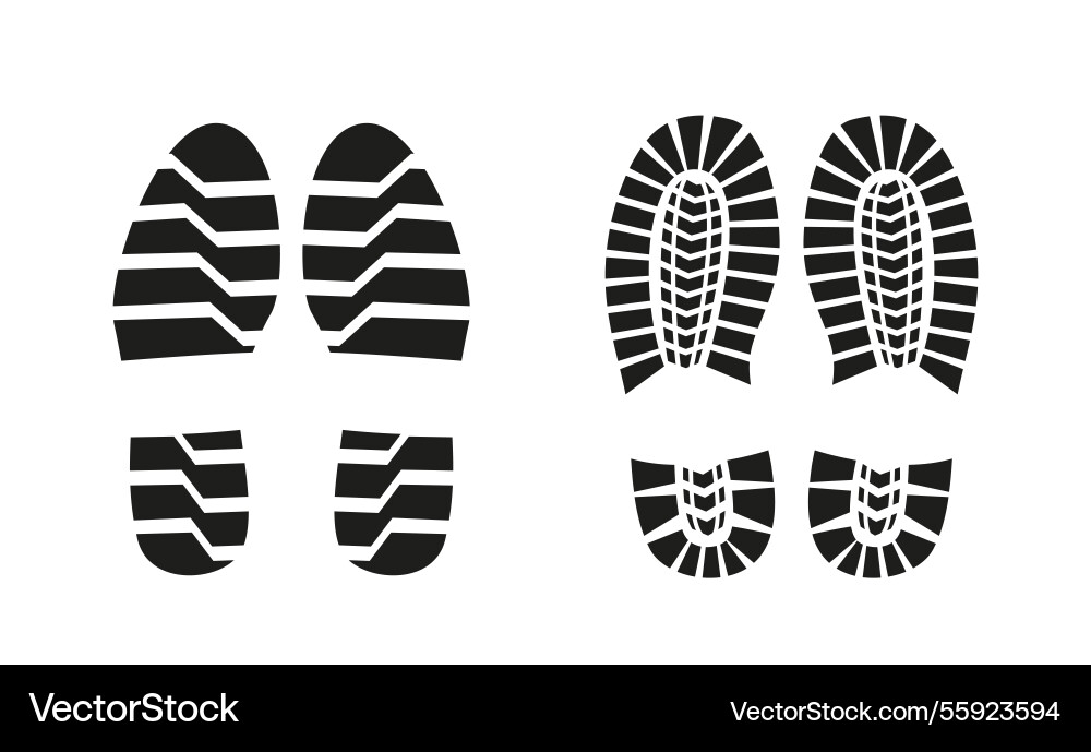 Shoe print Royalty Free Vector Image - VectorStock