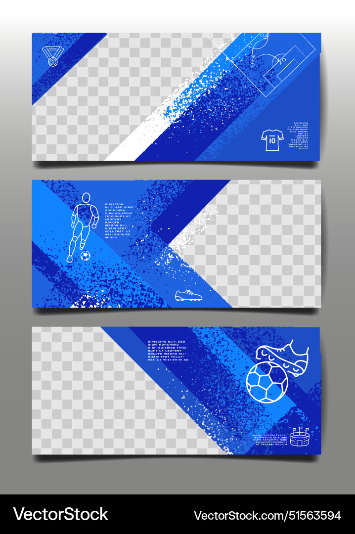 Soccer template design football Royalty Free Vector Image