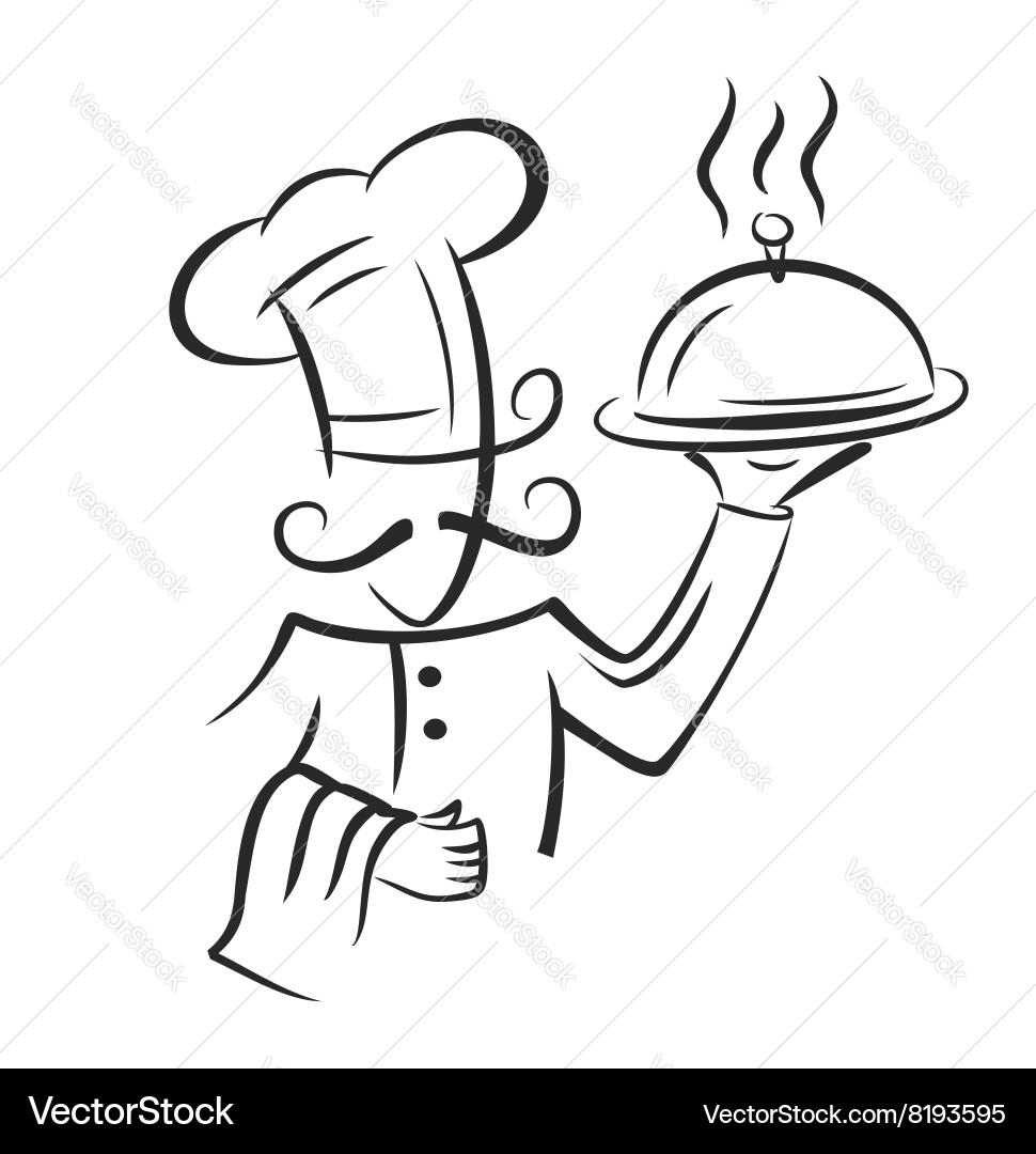 Black Chef Icon Royalty Free Vector Image - VectorStock
