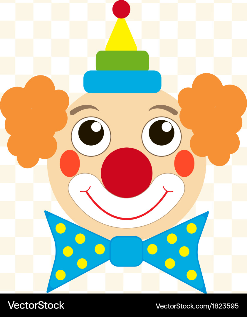 Clown face Royalty Free Vector Image - VectorStock