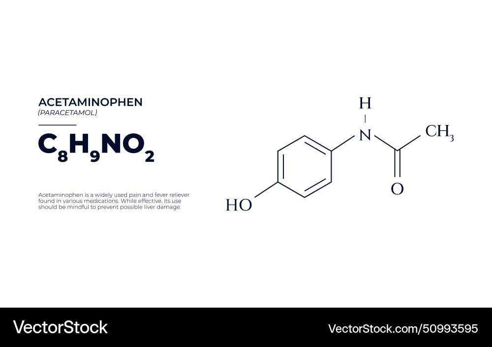 Structural chemical formula of a compound Vector Image