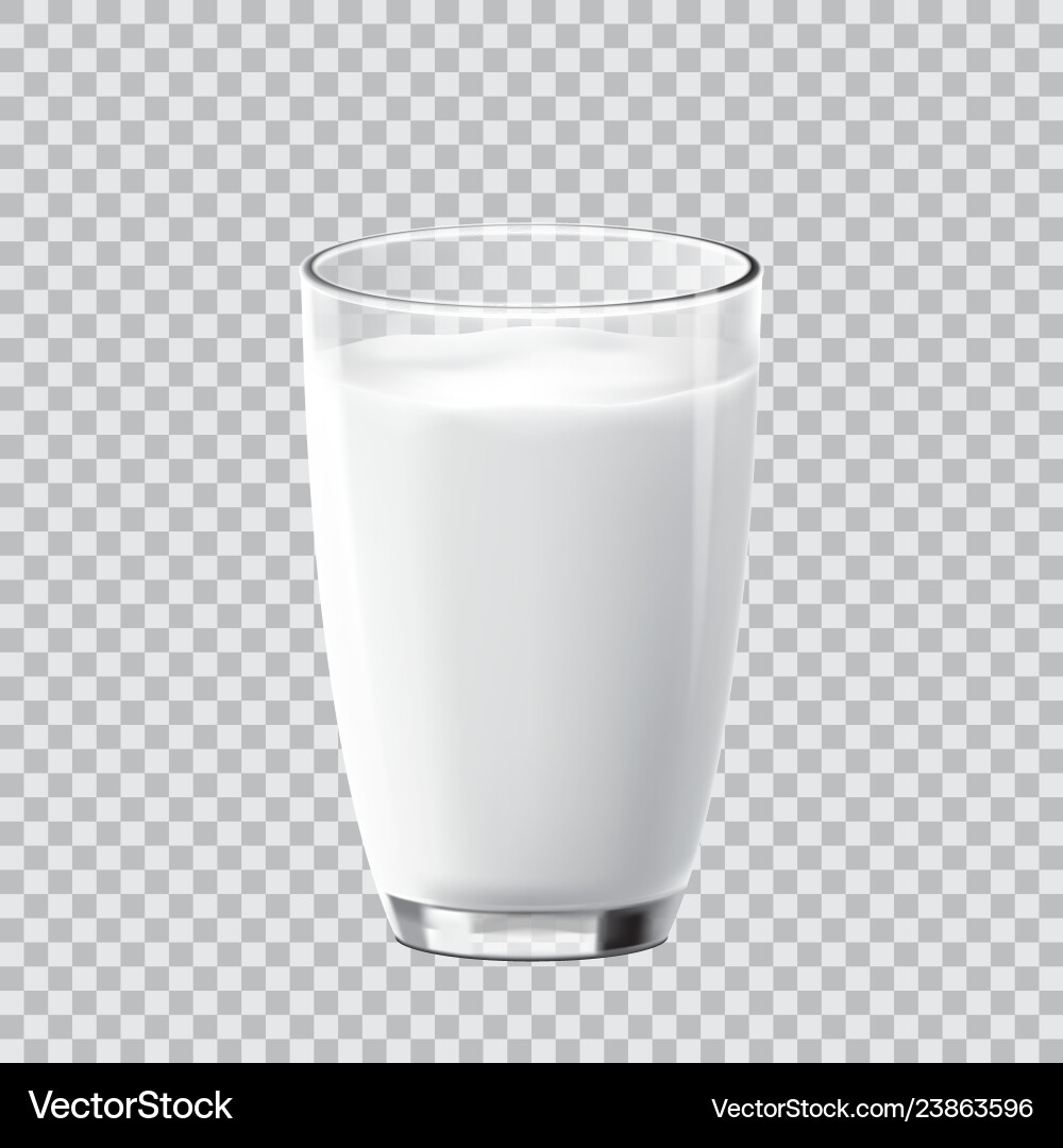 Glass of milk Royalty Free Vector Image - VectorStock