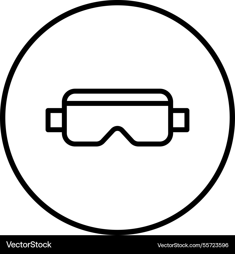 Goggle icon design Royalty Free Vector Image - VectorStock