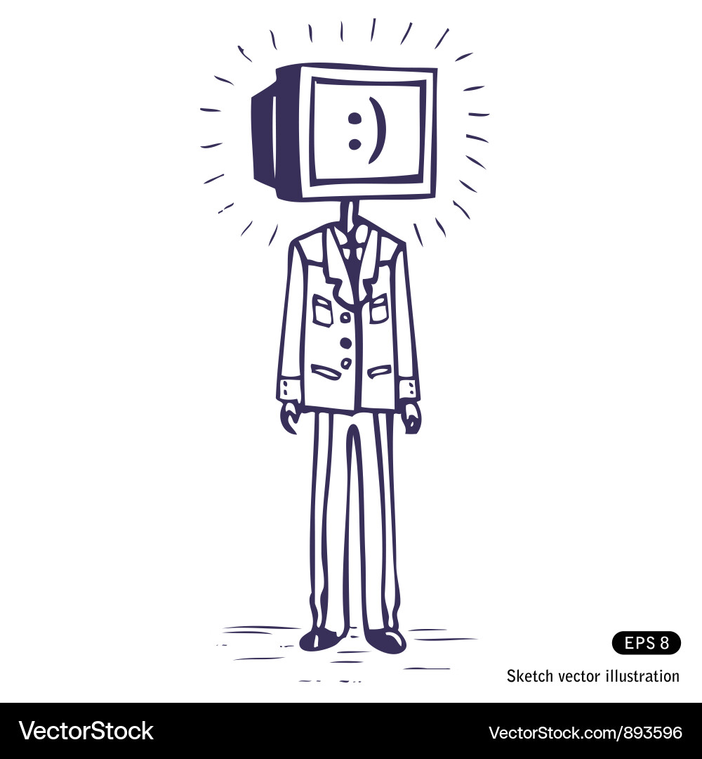 Internet addiction Royalty Free Vector Image - VectorStock