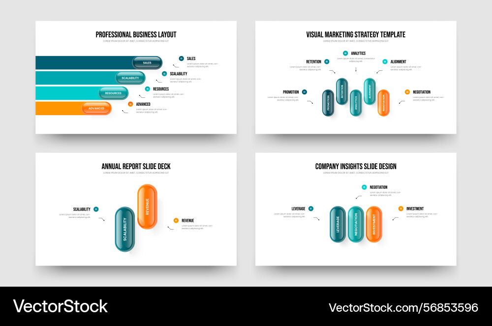 Visual forecast four five two three step Vector Image