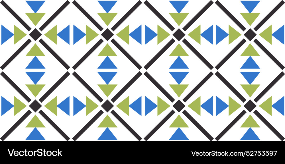 Ethnic ornament geometric pattern Royalty Free Vector Image