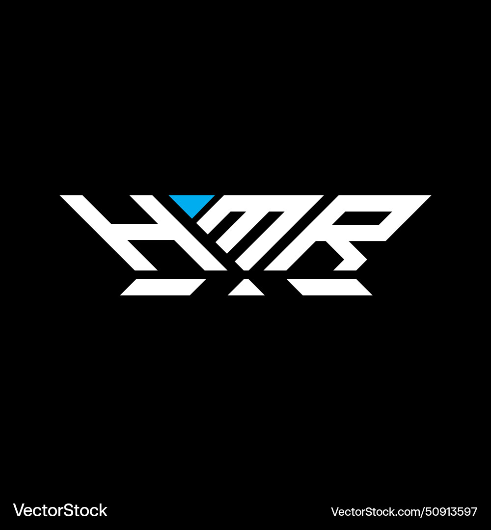 Hmr letter logo design simple and modern Vector Image