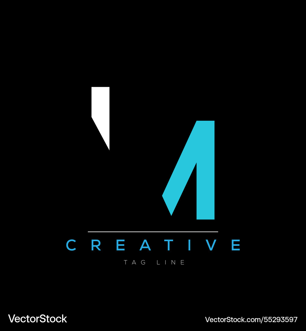 Im creative monogram logo Royalty Free Vector Image